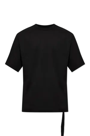Rick Owens T-shirt With A Decorative Stripe - Black