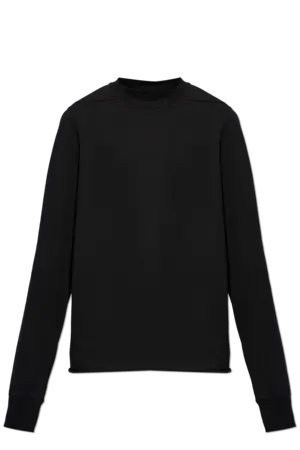 Rick Owens Sweatshirt With A Decorative Stripe - Black