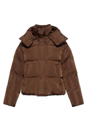 Dsquared2 Quilted Jacket With Detachable Hood - Brown