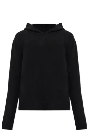 Rick Owens Cashmere Hoodie Sweater - Black