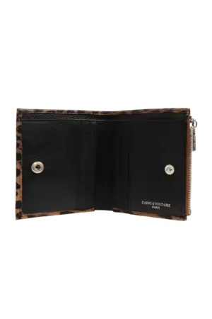 Zadig&Voltaire Leather Wallet With Logo Appliqu