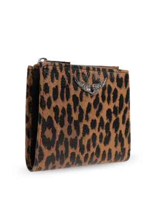 Zadig&Voltaire Leather Wallet With Logo Appliqu