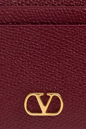 Valentino Garavani Leather Card Holder With Logo