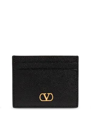 Valentino Garavani Leather Card Holder - Black