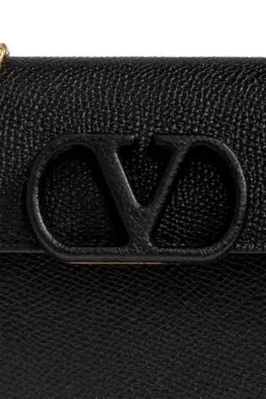 Valentino Garavani Leather Wallet With Chain