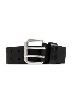 Carhartt Work In Progress Leather Belt - Black