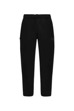 EA7 Sweatpants With Printed Logo - Black