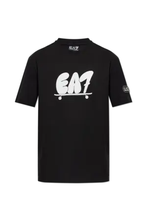 EA7 T-shirt With Print - Black