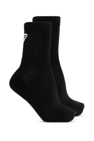 Emporio Armani Two-pack Of Socks With Logo - Black