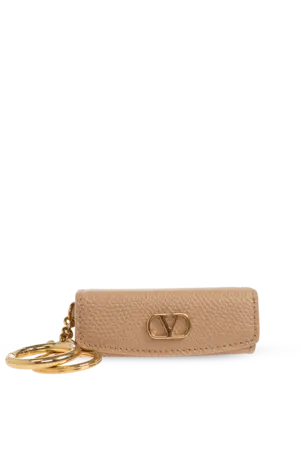 Valentino Garavani Leather Lipstick Case - Beige