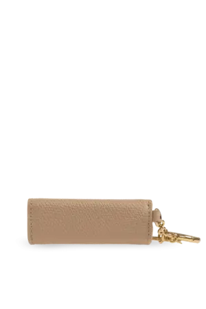 Valentino Garavani Leather Lipstick Case - Beige