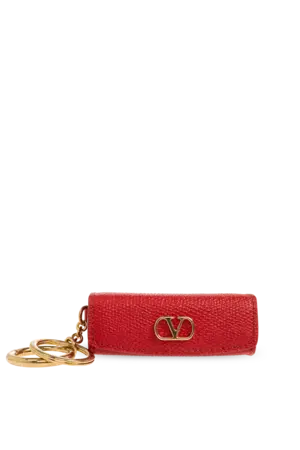 Valentino Garavani Leather Lipstick Case - Red