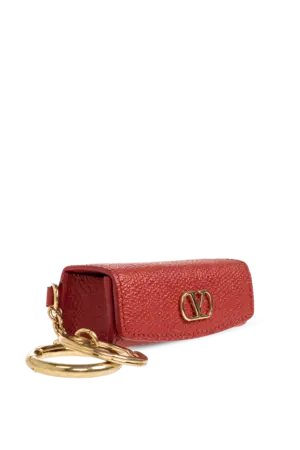 Valentino Garavani Leather Lipstick Case - Red