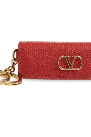 Valentino Garavani Leather Lipstick Case - Red