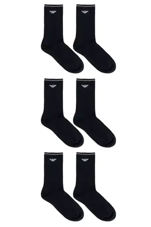 Emporio Armani Three-pack Of Socks With Logo