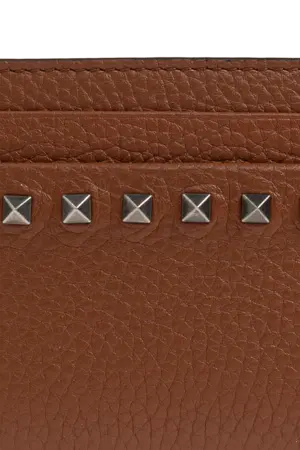Valentino Garavani Leather Cardholder With Studs