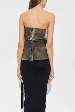 Rick Owens Top With Bare Shoulders And Decorative Strap
