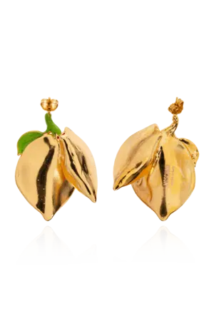 Moschino Brass Earrings