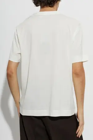 Emporio Armani T-shirt With A Velvet-finish Logo