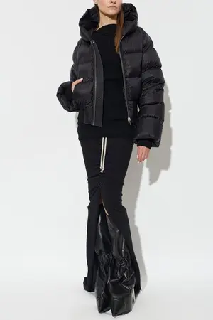 Rick Owens Quilted Jacket With Hood
