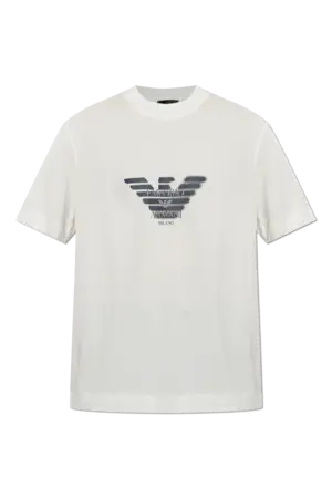 Emporio Armani T-shirt With Printed Logo - White