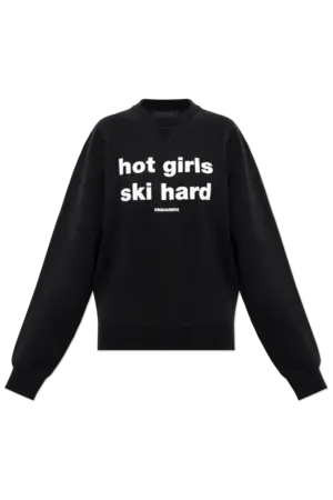 Dsquared2 Sweatshirt With Print - Black