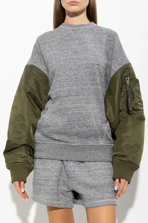 Dsquared2 Sweatshirt Made From Combined Fabrics