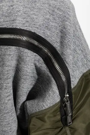 Dsquared2 Sweatshirt Made From Combined Fabrics