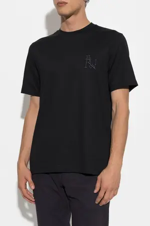 Brioni T-shirt With Embroidered Logo
