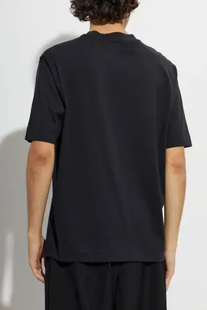 Emporio Armani T-shirt With Embroidered Logo - Navy Blue