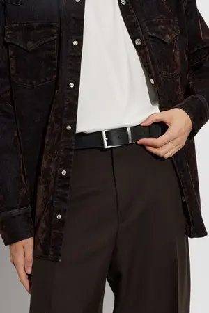Emporio Armani Leather Set: Belt And Cardholder