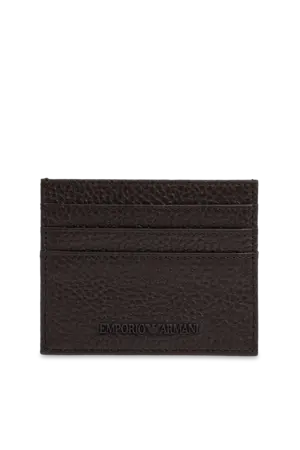 Emporio Armani Leather Set: Belt And Cardholder