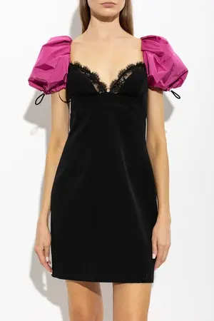 Dsquared2 Wool Dress With Puff Sleeves