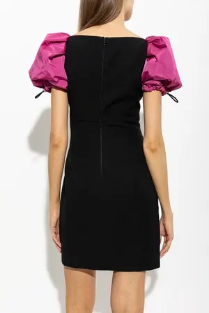 Dsquared2 Wool Dress With Puff Sleeves