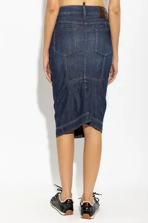 Dsquared2 Denim Skirt With Pockets