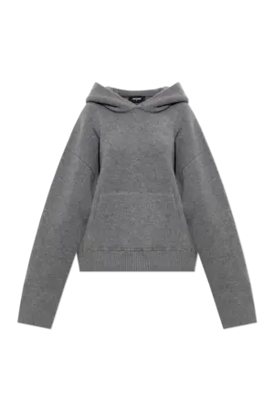 Dsquared2 Wool Hoodie Sweater - Grey