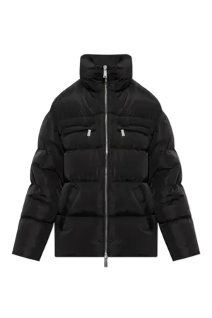 Dsquared2 Quilted Jacket With A Stand-up Collar - Black
