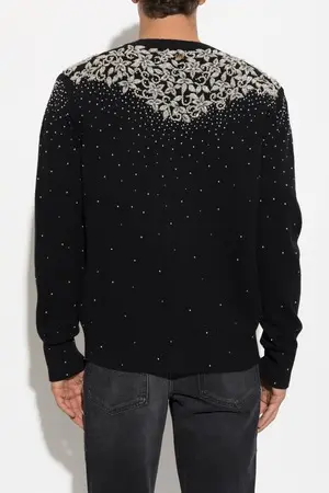 Amiri Cardigan With Shimmering Appliqués