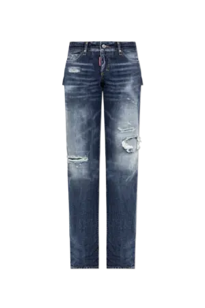 Dsquared2 Vintage-effect Jeans - Navy Blue