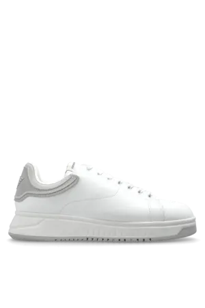 Emporio Armani Sports Shoes With Logo - White