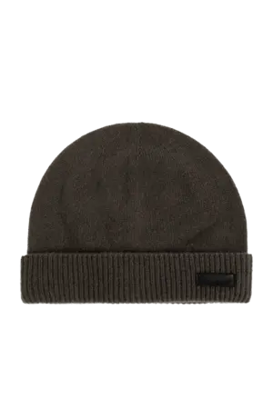Emporio Armani Cashmere Beanie - Brown