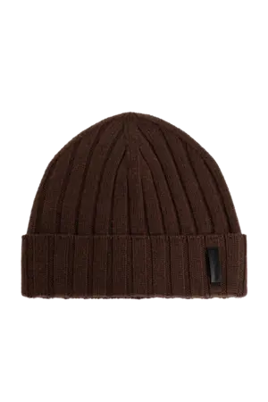 Emporio Armani Wool Beanie - Brown