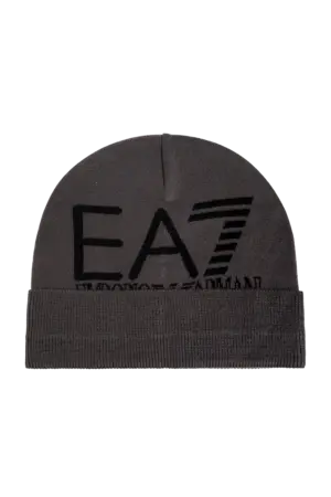 EA7 Logo Beanie - Grey