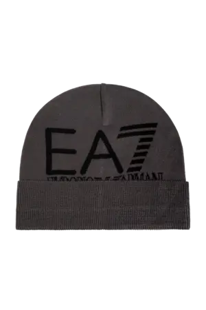 EA7 Logo Beanie - Grey