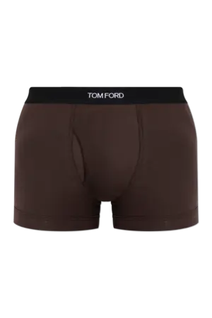TOM FORD Boxers With Logo - Brown