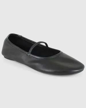 Splendid Bella Leather Ballet Flat - Black