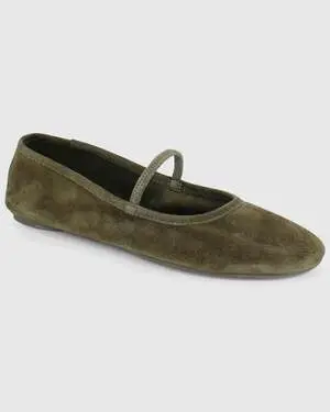 Splendid Bella Suede Ballet Flat - Olive