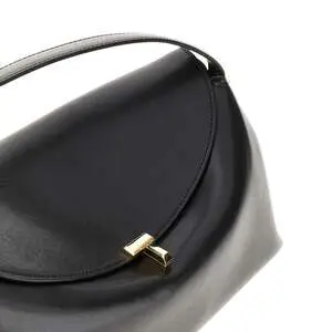 TOTEME T-lock' Leather Top-handle Bag - Black