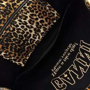 GANNI Leopard Canvas Tote - Multicolor
