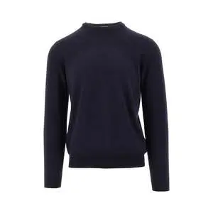 THE PULL Merino Wool Crewneck Sweater - Blue